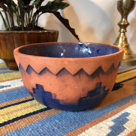 Vintage | Accents | Vintage Southwestern Style Handmade Pottery Planter ...
